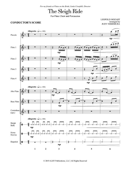 Buy The Sleigh Ride Online at $25 - Flute World