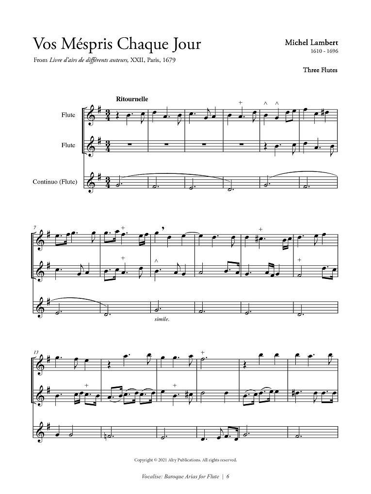 Buy Baroque Arias for Flute - A Guided Collection Online at $19 - Flute ...