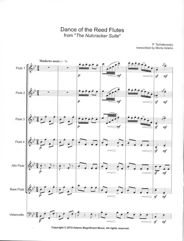 Buy Dance of the Reed Flutes from "The Nutcracker Suite" Online at $30 ...