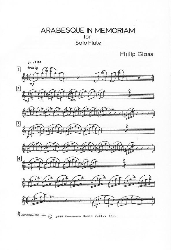 Buy Arabesque in Memoriam Online at $14 - Flute World