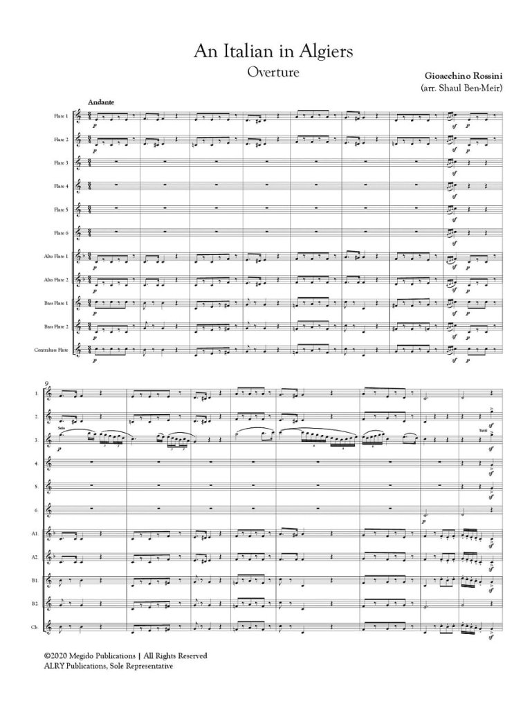 Buy An Italian in Algiers Overture Online at $30 - Flute World