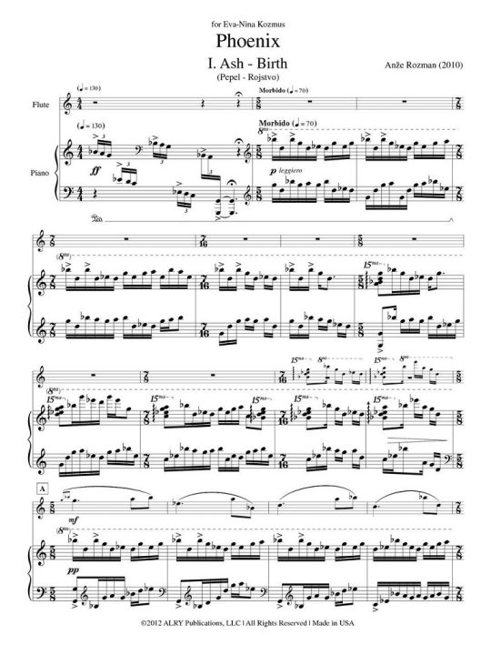 Buy Phoenix for Flute and Piano Online at $22 - Flute World