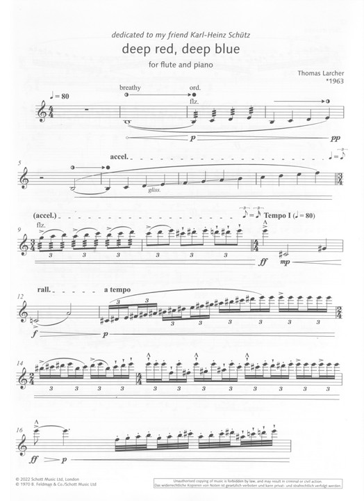 Buy deep red, deep blue Online at $18.99 - Flute World