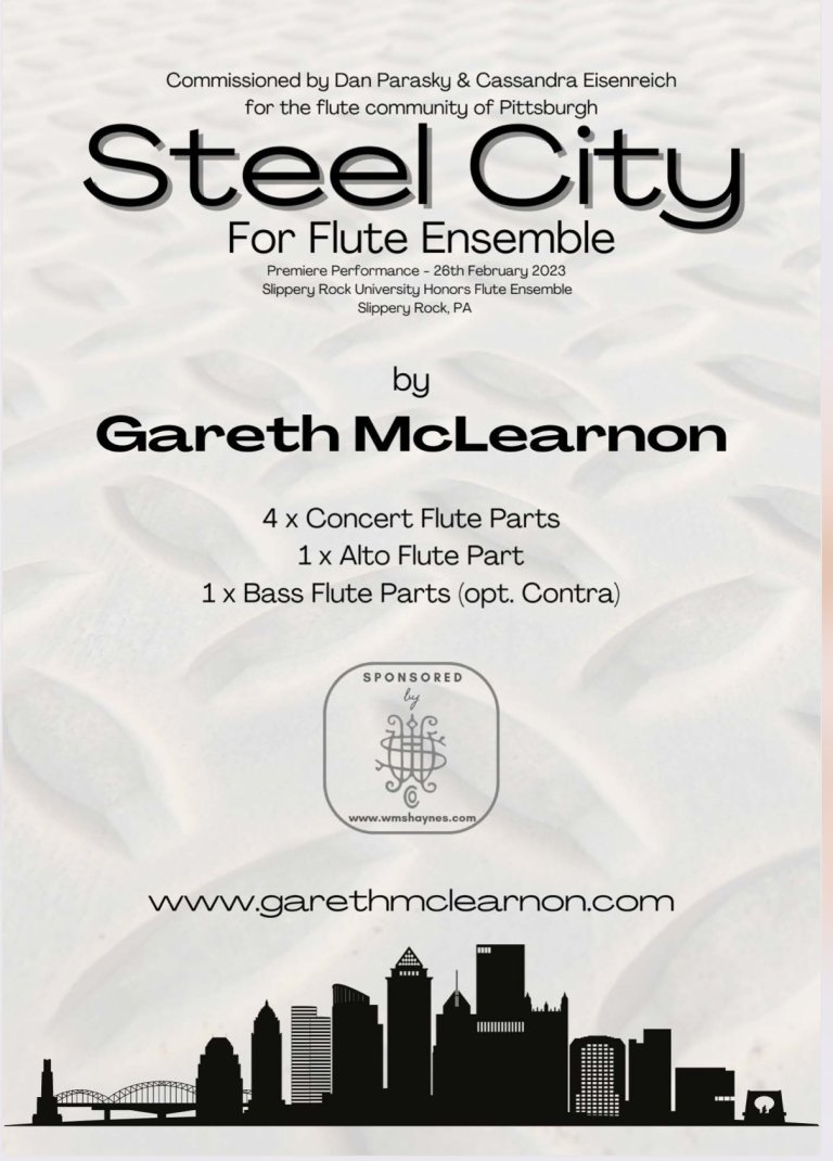 Buy Steel City for Flute Ensemble Online at $25.5 - Flute World