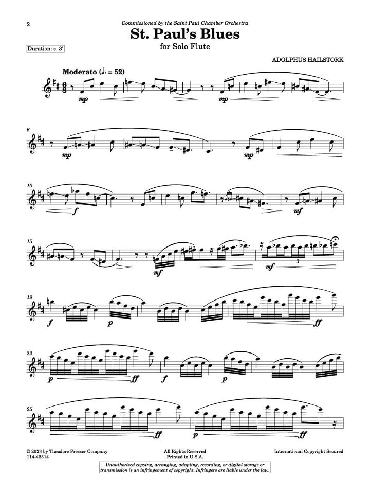 Buy St. Paul's Blues Online at $9.99 - Flute World