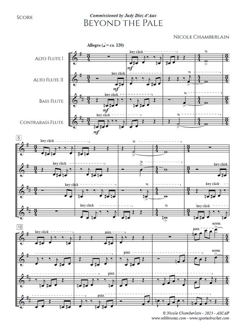 Buy Beyond the Pale for Low Flute Choir Online at $35 - Flute World