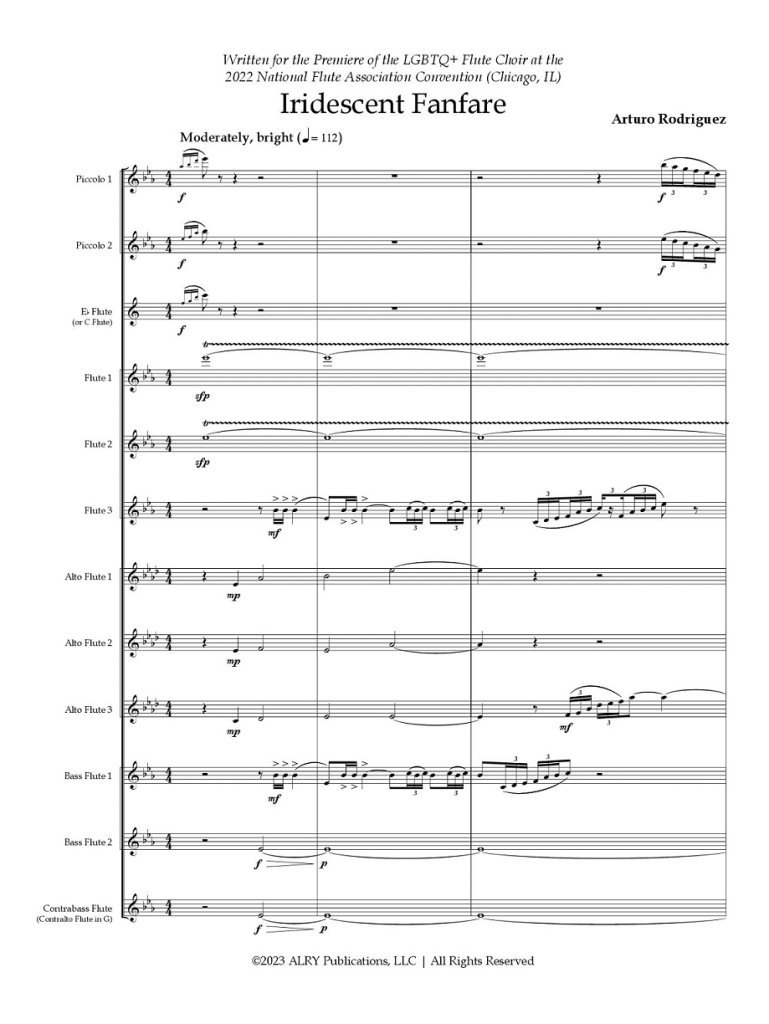 Buy Iridescent Fanfare Online at $24 - Flute World