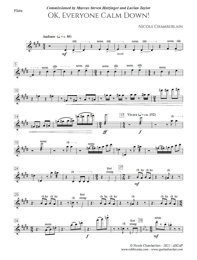Buy Ok, Everyone Calm Down! Online at $20 - Flute World