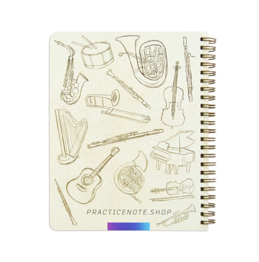 Buy Practice Note Lite - The Practice Notebook for Musicians - Instrument Sketch Online at $32 ...
